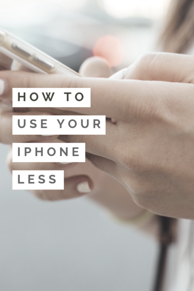 Simple Tip: How To Use Your iPhone Less – less is Meera